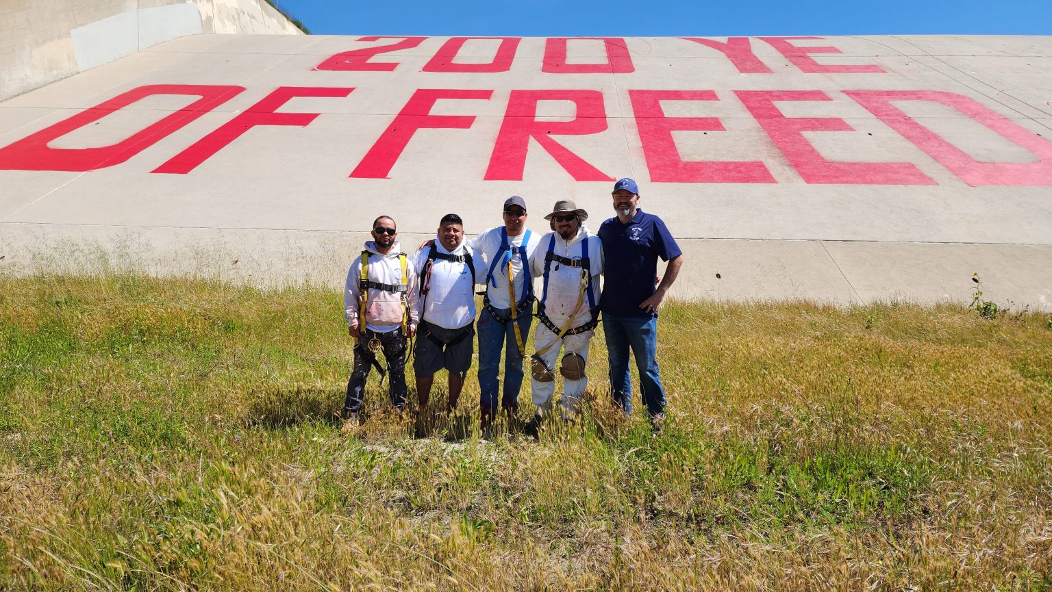 Behind the Scenes Look At the Bicentennial Freedom Mural Restoration